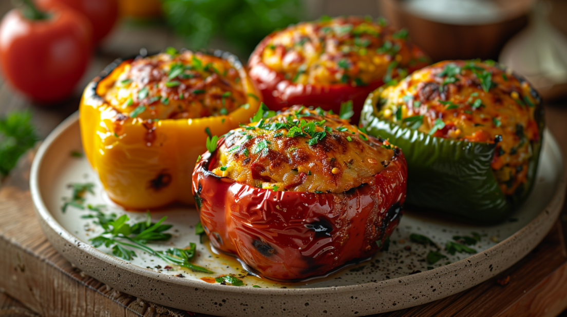 Air Fryer Stuffed Peppers: Easy Family Recipe in 18 Minutes