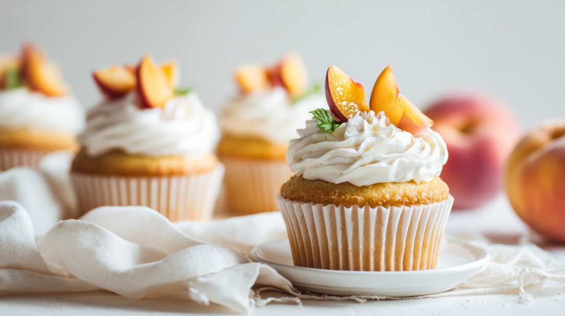 Honey Peach Cream Cheese Cupcakes Your Family Will Love!